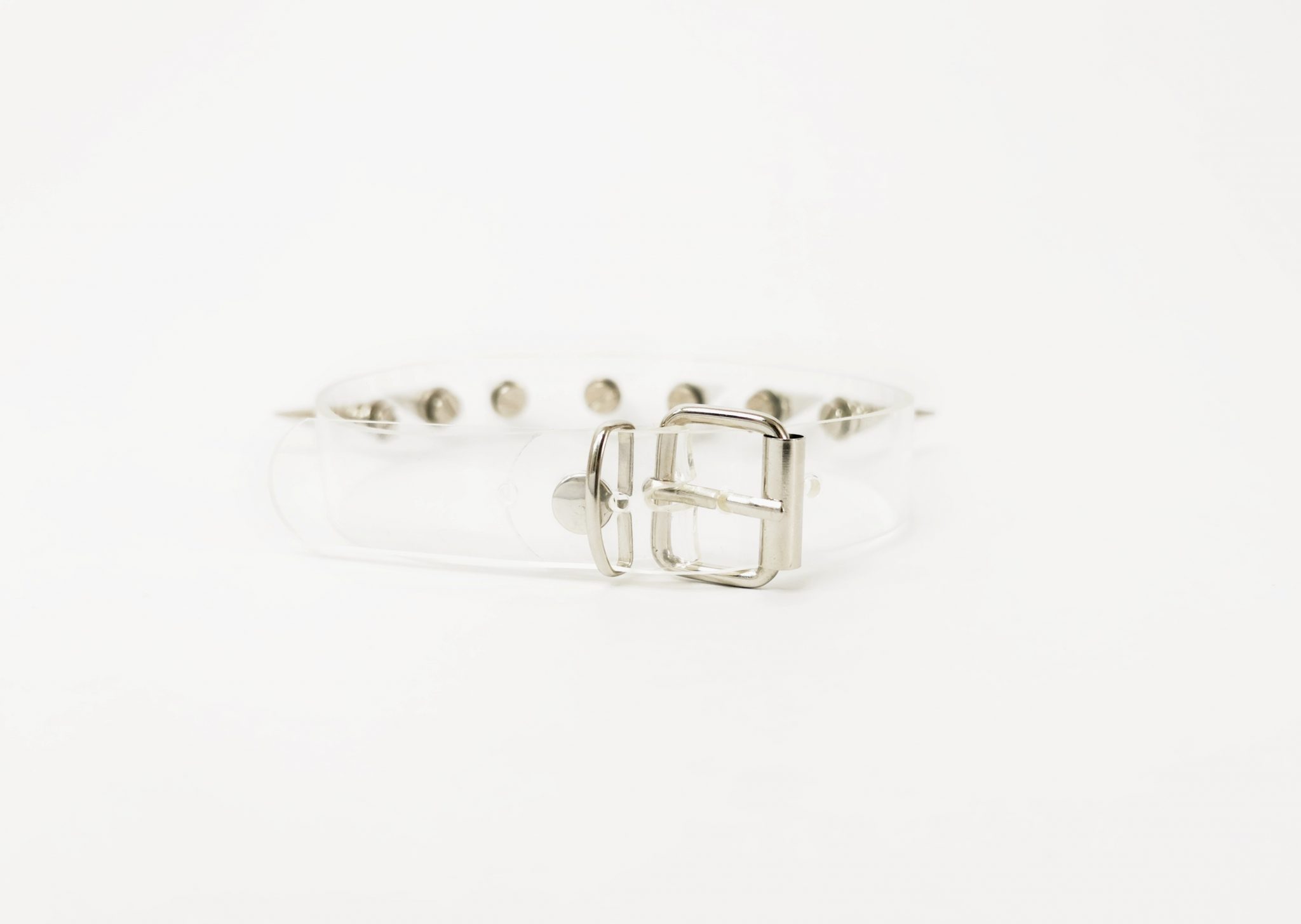 Sacred Sins PVC Choker mit Nieten - Nyctophilia Gothic Shop Hamburg