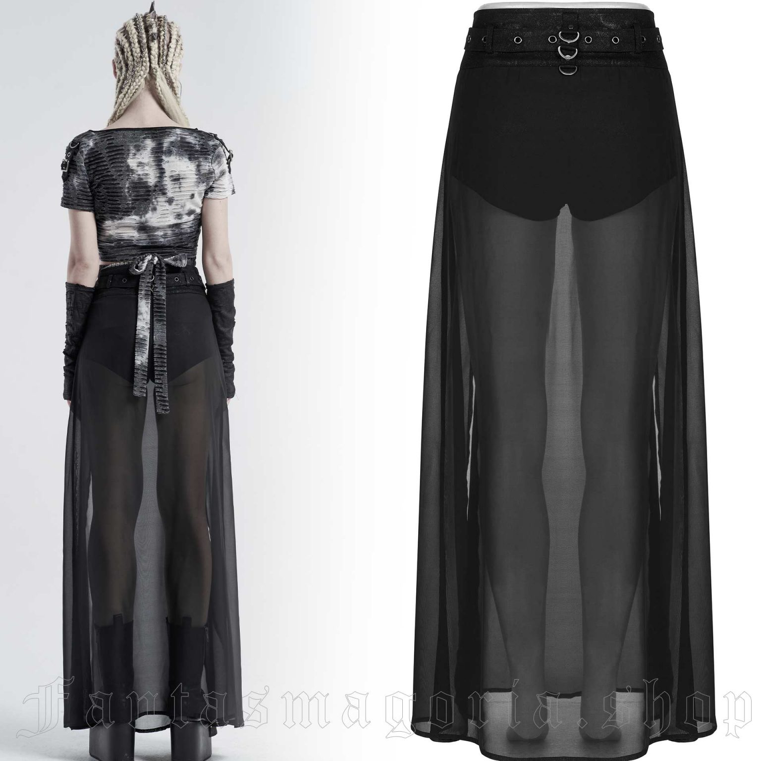 Punk Rave Shadow Caster Shorts - Nyctophilia Gothic Shop Hamburg