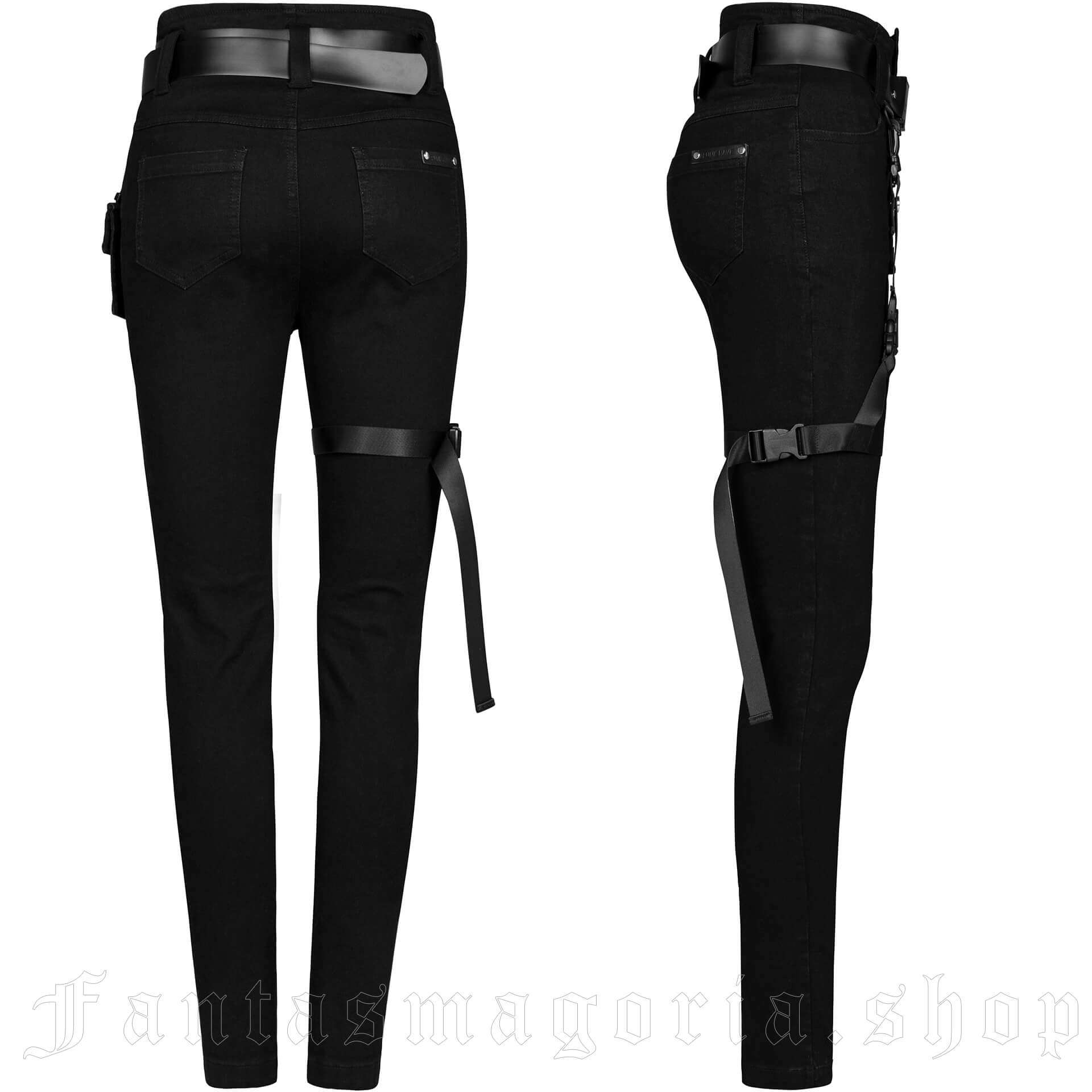 Punk Rave Techno Goth Trousers - Nyctophilia Gothic Shop Hamburg