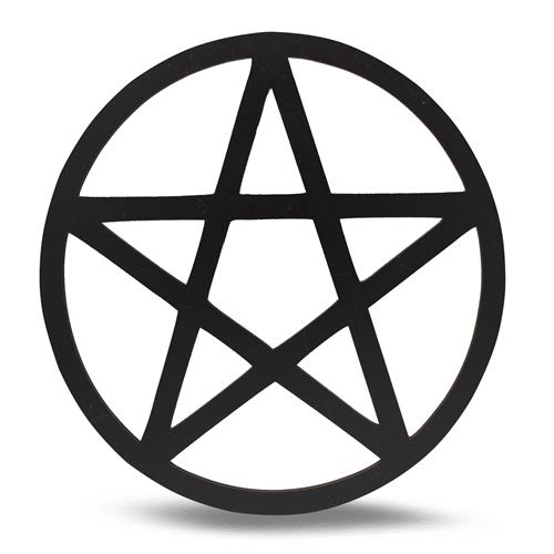 Green Tree Wooden Pentagram Grid (20 cm) - Nyctophilia Gothic Shop Hamburg
