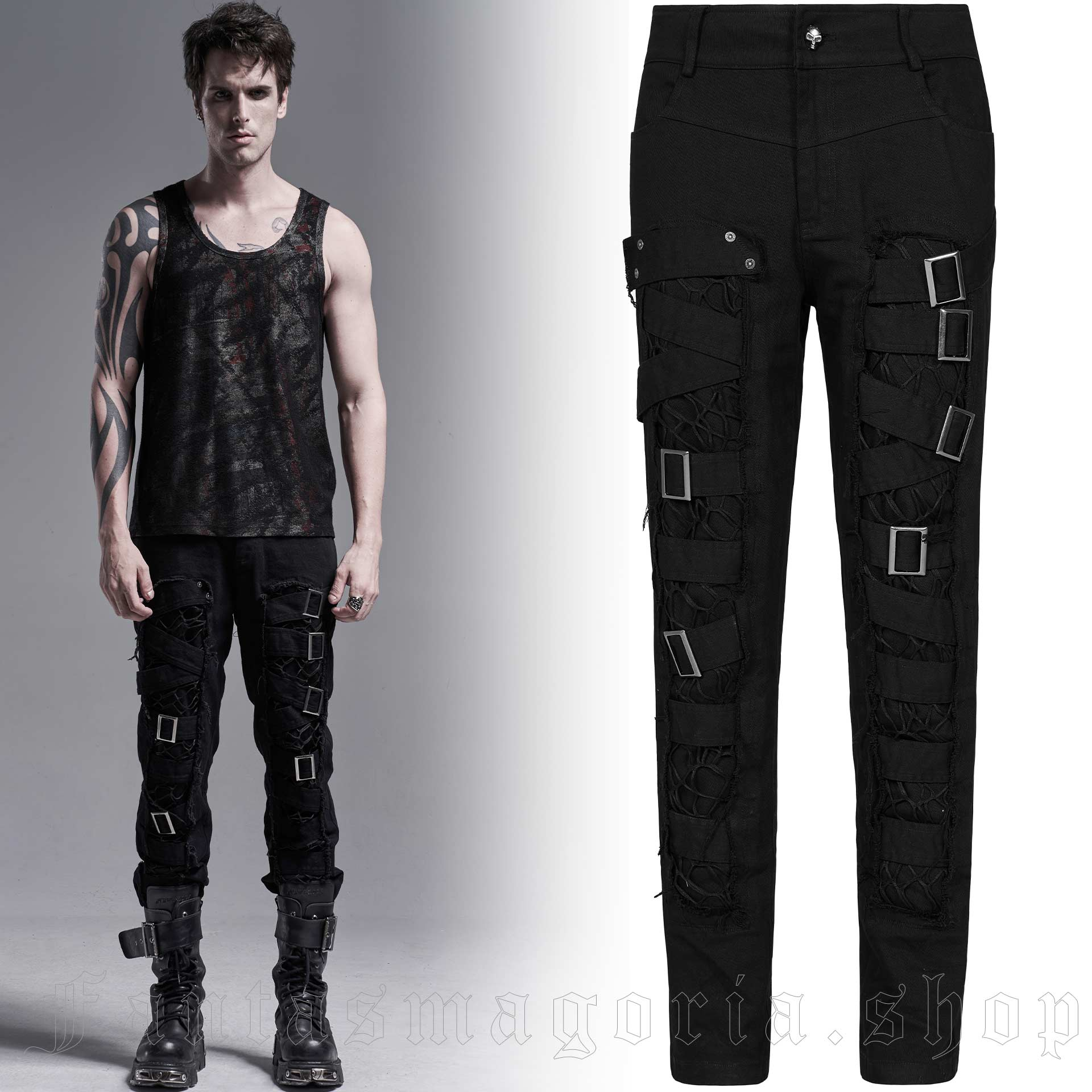 Punk Rave Comatose Trousers - Nyctophilia Gothic Shop Hamburg