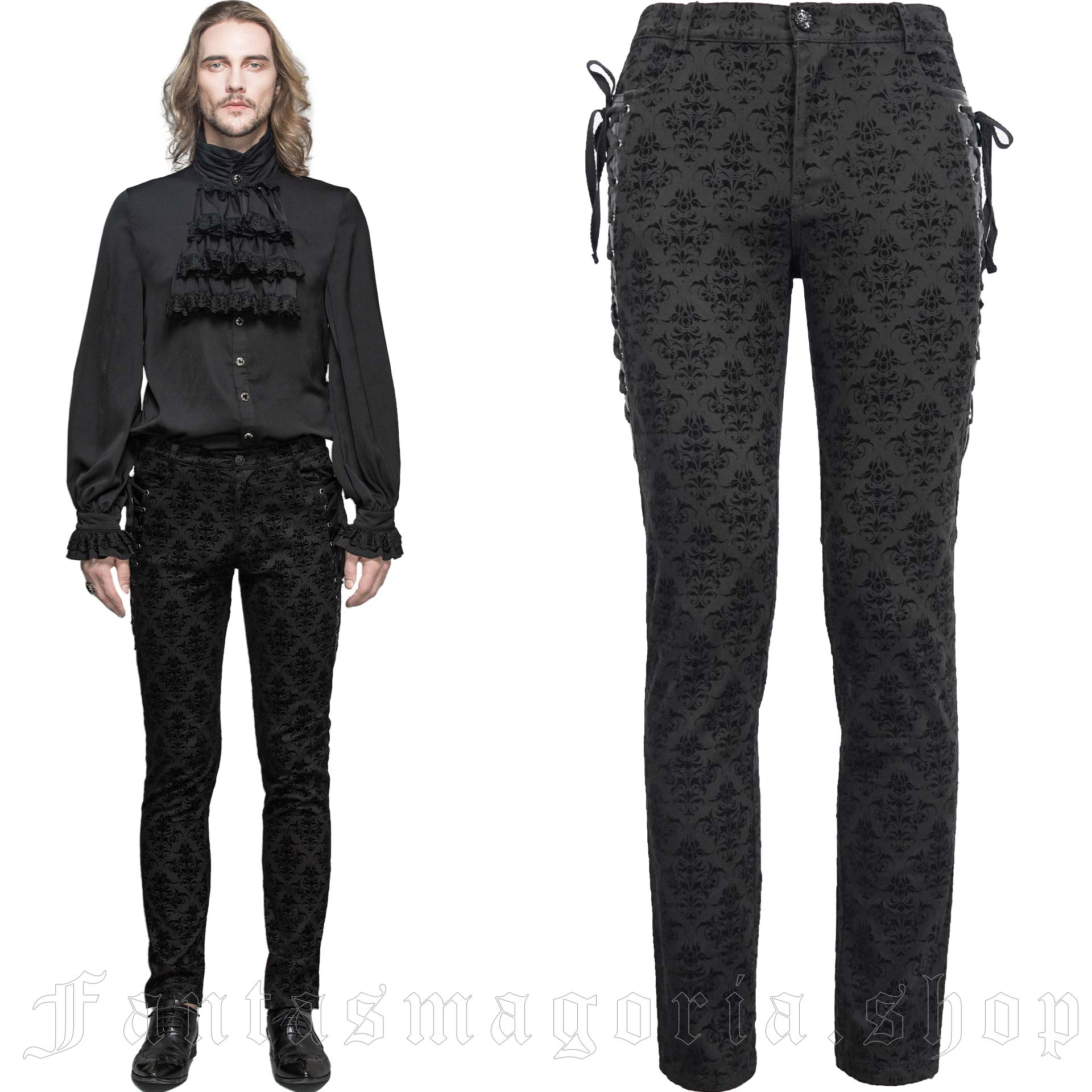 Devil Fashion Ghost Of The Past Trousers - Nyctophilia Gothic Shop Hamburg