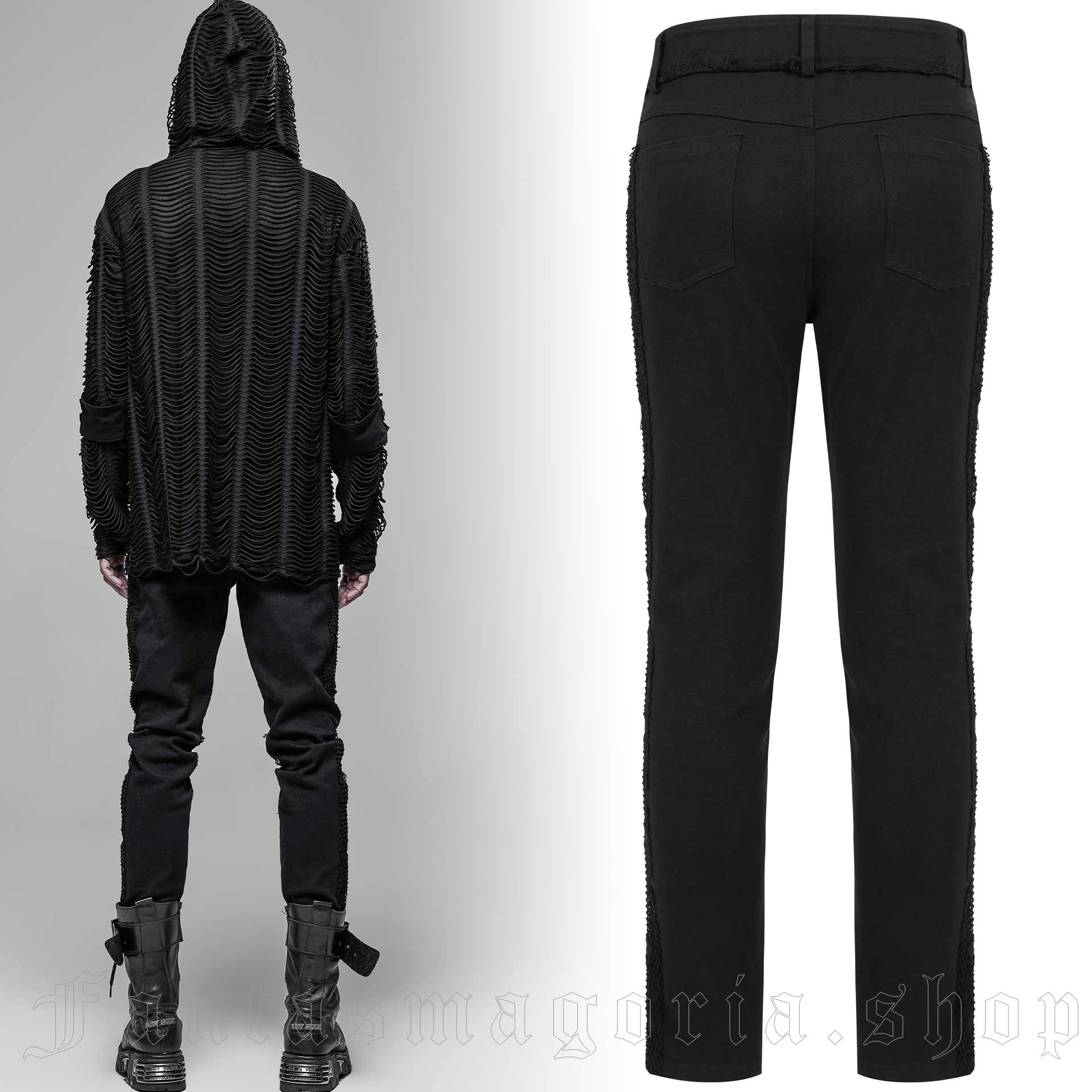 Punk Rave Devastation Doom Trousers - Nyctophilia Gothic Shop Hamburg