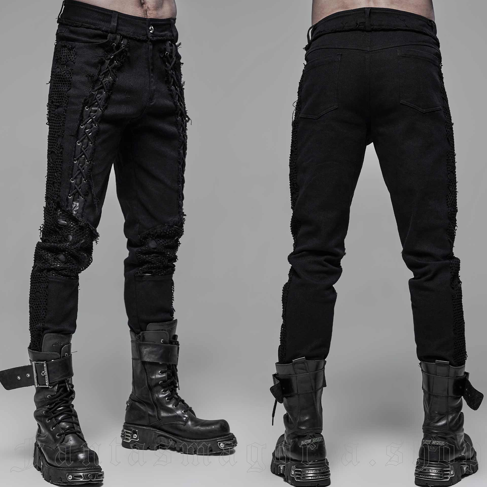 Punk Rave Devastation Doom Trousers - Nyctophilia Gothic Shop Hamburg