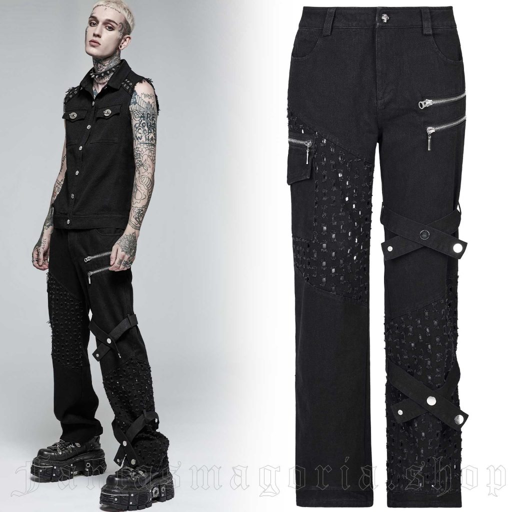 Punk Rave Atomic Abyss Trousers - Nyctophilia Gothic Shop Hamburg