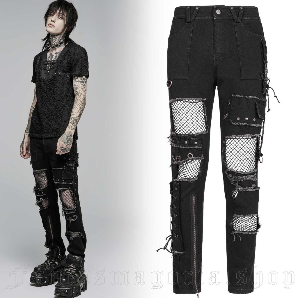 Punk Rave Deranged World Trousers - Nyctophilia Gothic Shop Hamburg