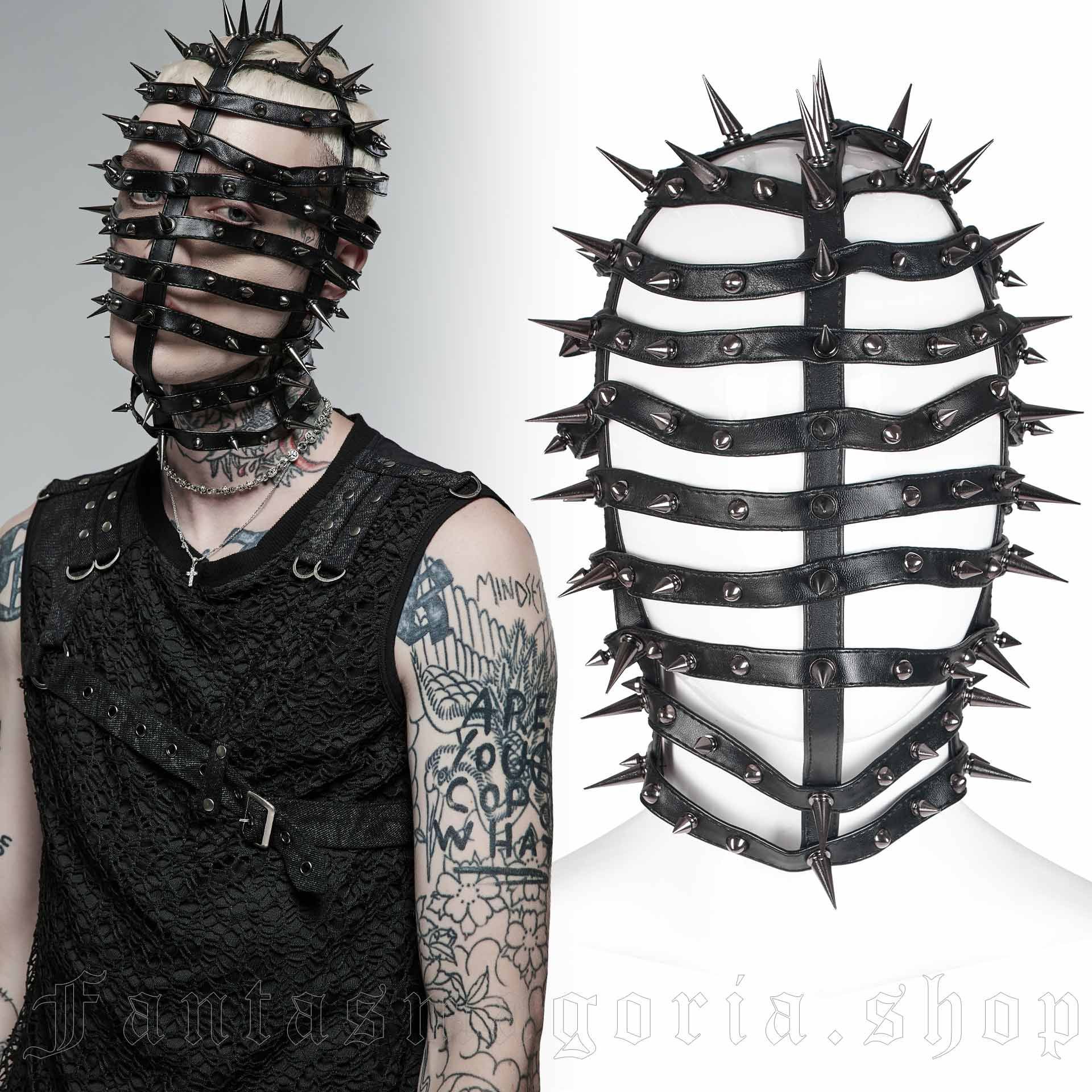 Punk Rave Deviant Behaviour Mask - Nyctophilia Gothic Shop Hamburg