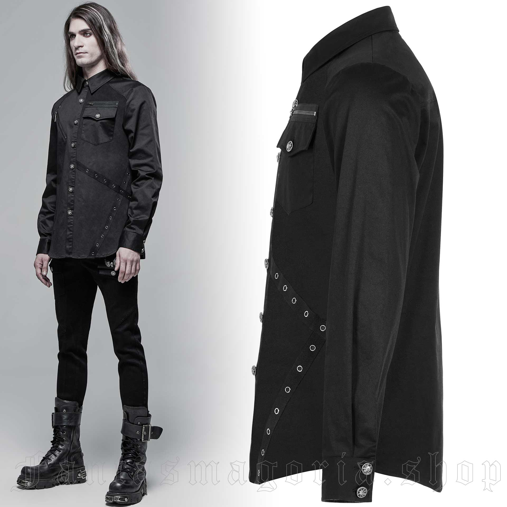 Punk Rave Rebel Heart Shirt - Nyctophilia Gothic Shop Hamburg