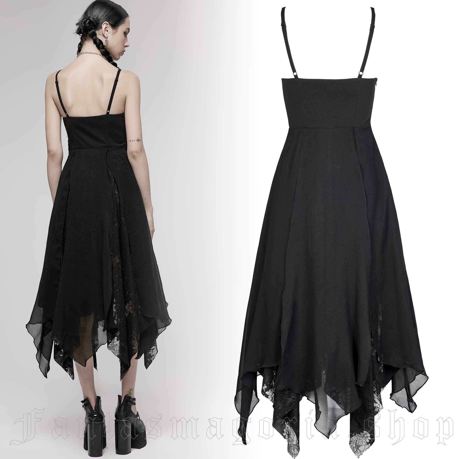 Punk Rave Dark Path Dress - Nyctophilia Gothic Shop Hamburg