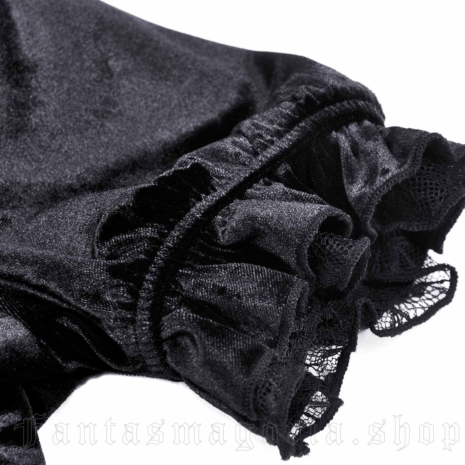 Dark In Love Velvet Magic Top - Nyctophilia Gothic Shop Hamburg