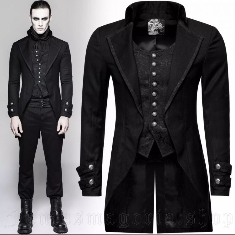 Punk Rave Black Cardinal Jacket - Nyctophilia Gothic Shop Hamburg