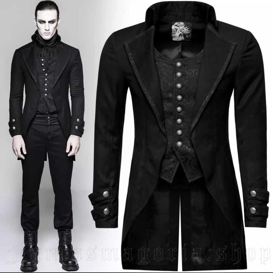Punk Rave Black Cardinal Jacket - Nyctophilia Gothic Shop Hamburg