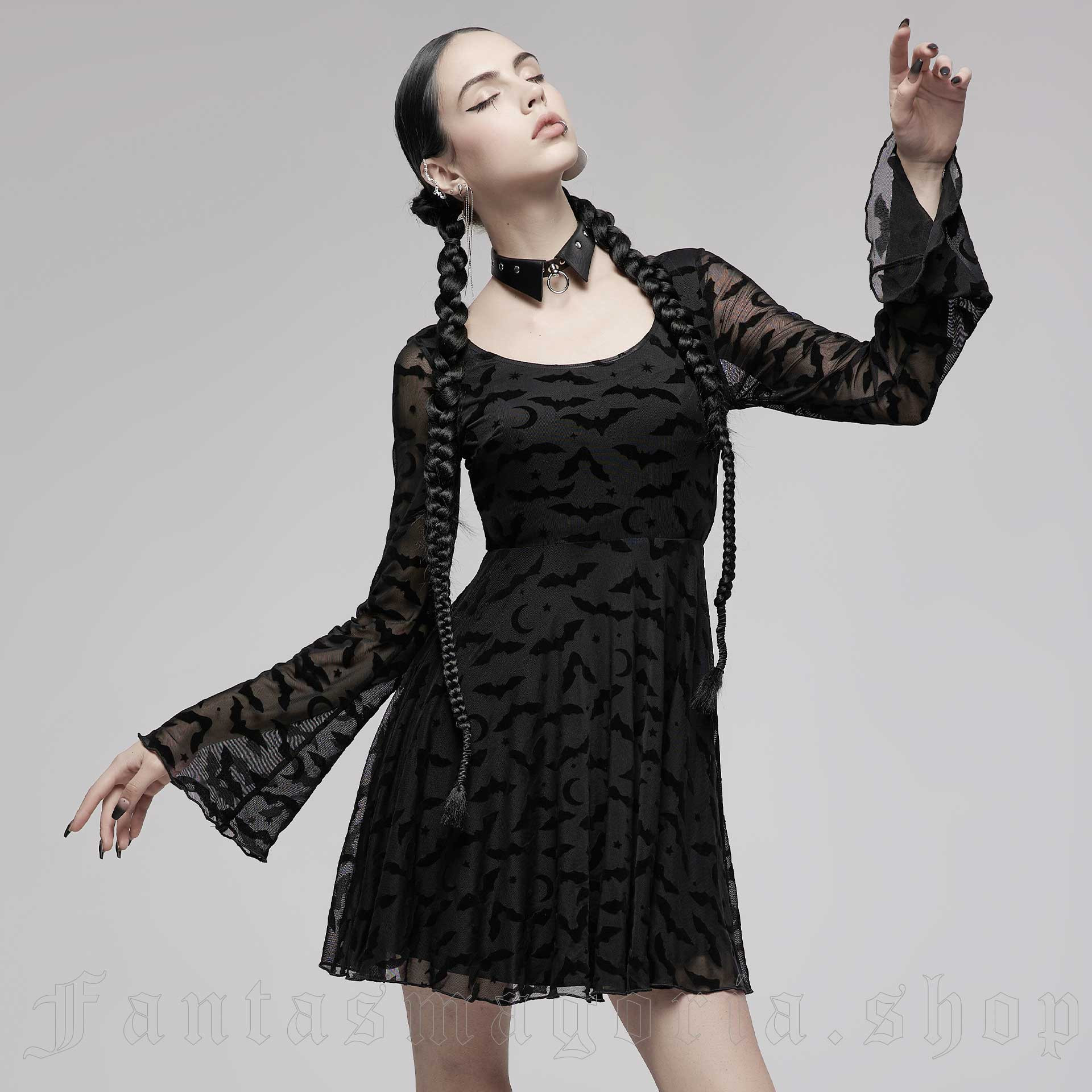Punk Rave Darkling Bats Dress - Nyctophilia Gothic Shop Hamburg