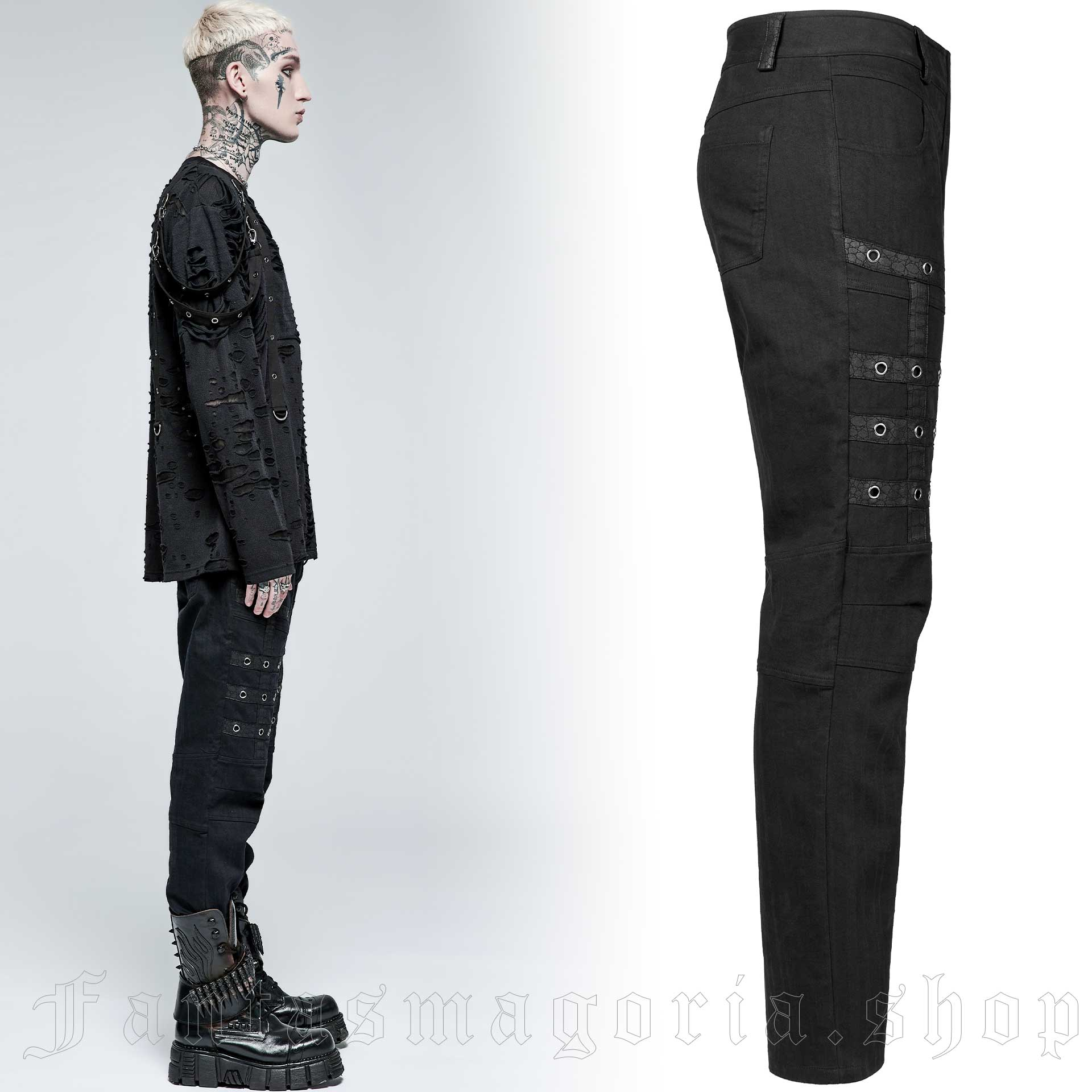 Punk Rave Sir Terror Trousers - Nyctophilia Gothic Shop Hamburg