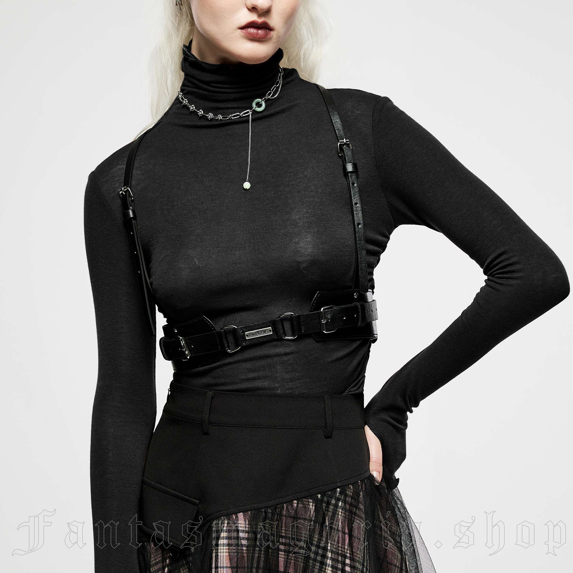 Punk Rave Vengeance Harness - Nyctophilia Gothic Shop Hamburg