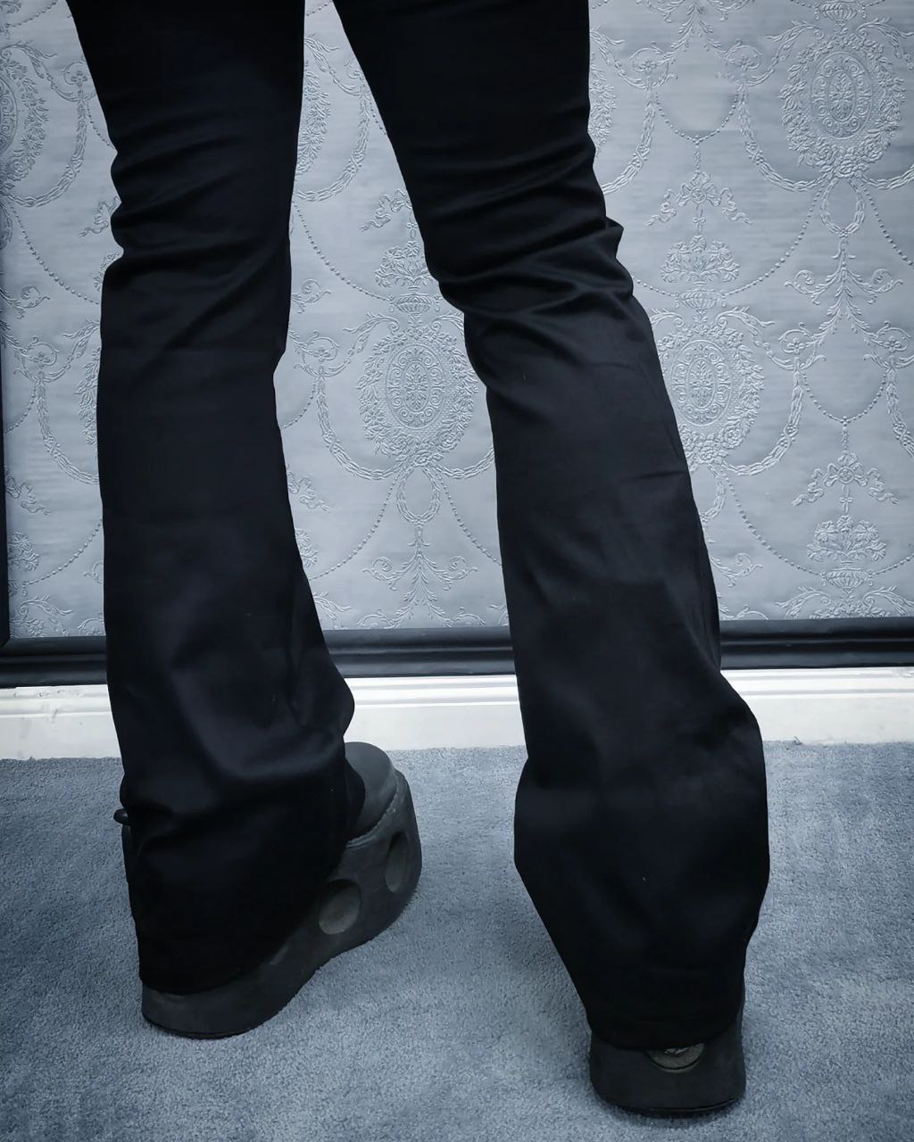 Black Pistol Loons Hipster Pants - Nyctophilia Gothic Shop Hamburg