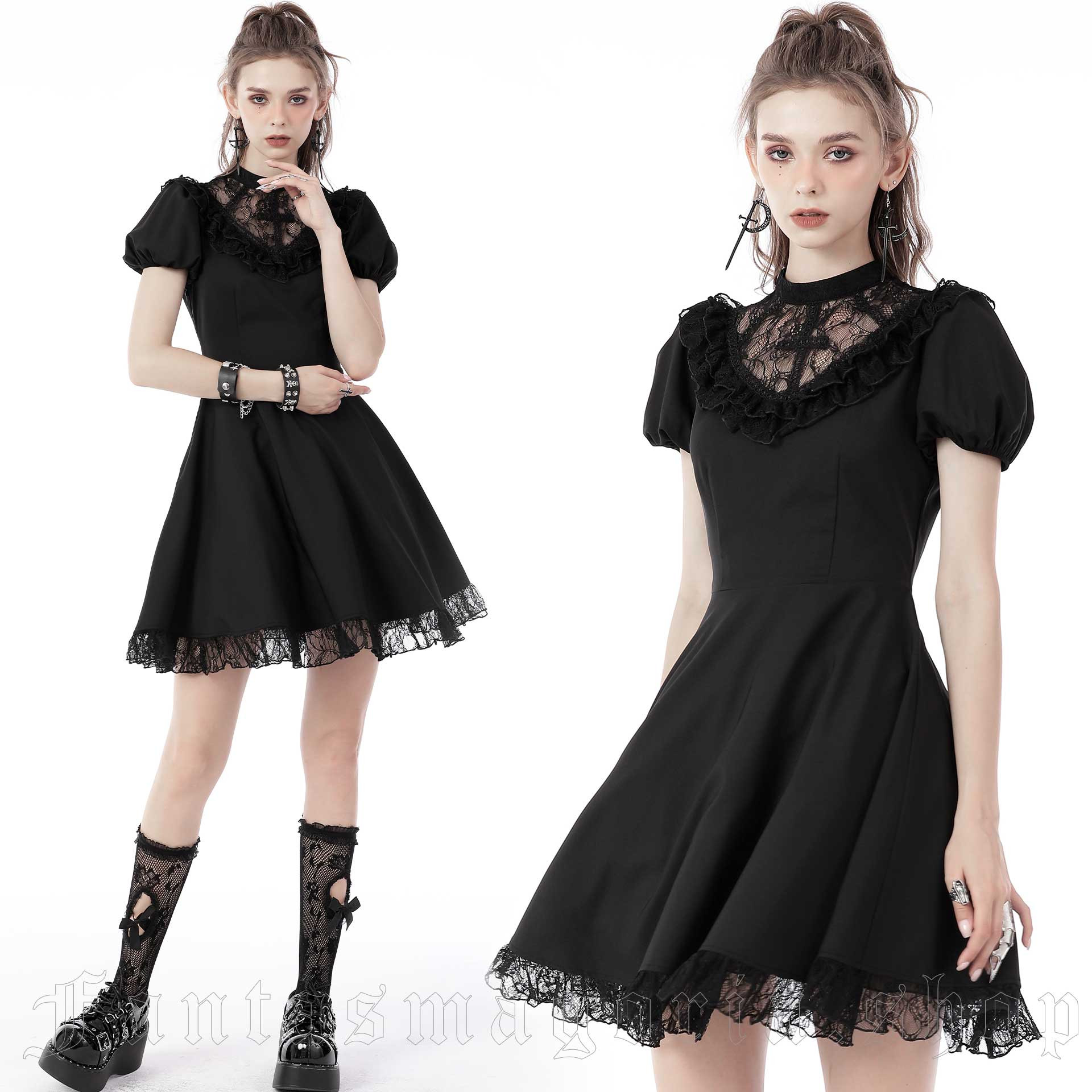 Dark In Love Saint Goth Dress - Nyctophilia Gothic Shop Hamburg