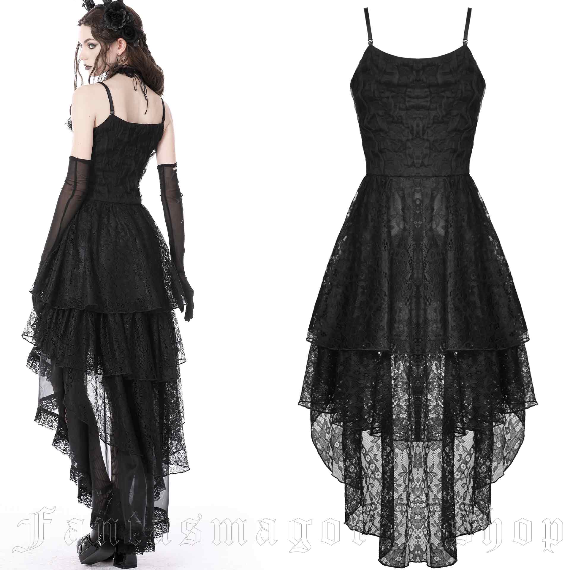 Dark In Love Laced Lyrics Dress - Nyctophilia Gothic Shop Hamburg