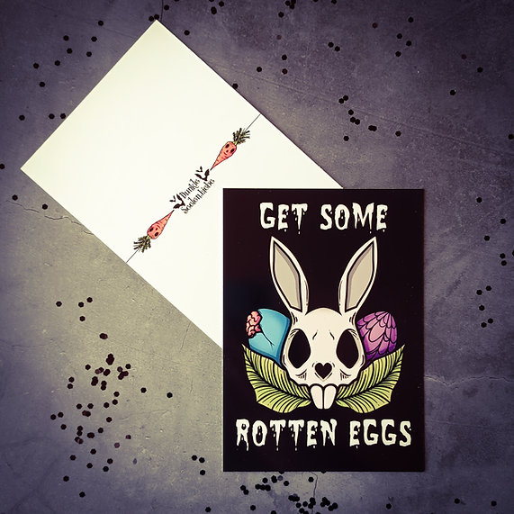 Dunkle.Seelen.Liebe Get some rotten Eggs Postkarte - Nyctophilia Gothic ...