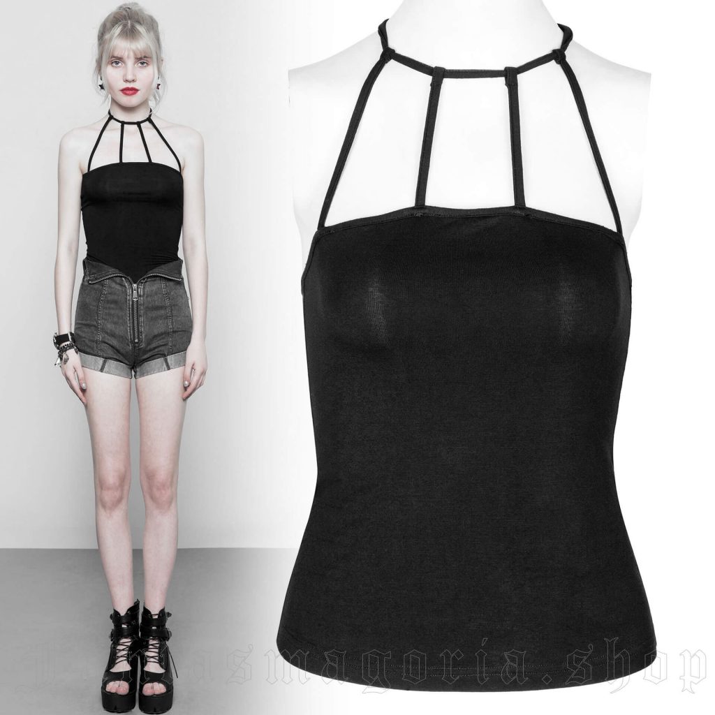 Punk Rave Cage Top - Nyctophilia Gothic Shop Hamburg