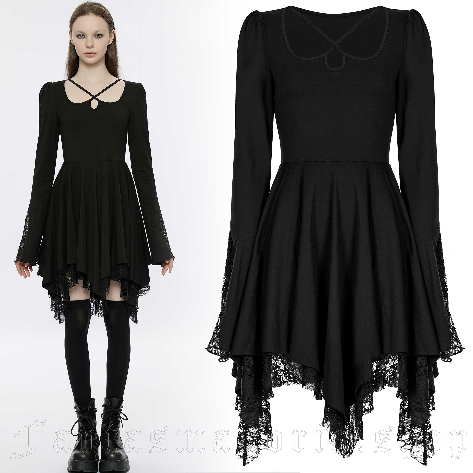 Punk Rave Nevermore Dress - Nyctophilia Gothic Shop Hamburg