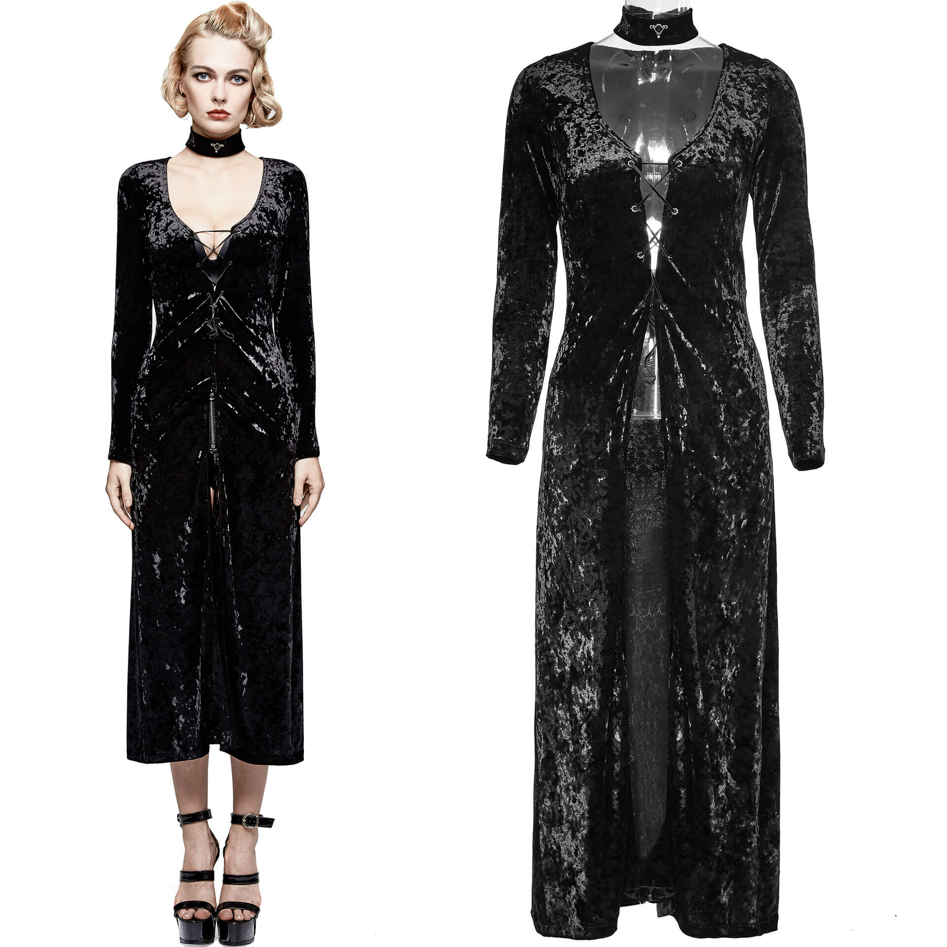 Punk Rave Nymeria Robe - Nyctophilia Gothic Shop Hamburg