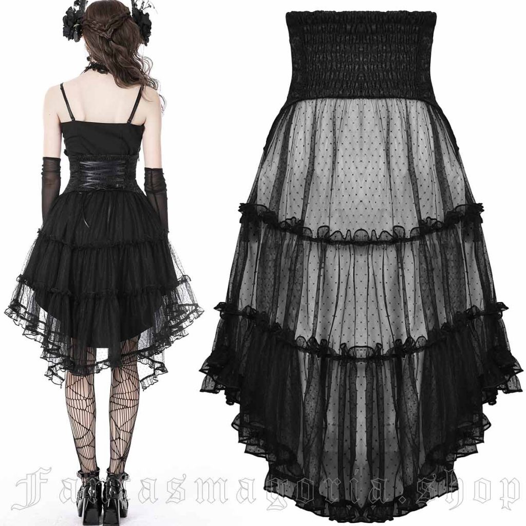 Dark in Love Boheme Noir Corset Overskirt - Nyctophilia Gothic Shop Hamburg