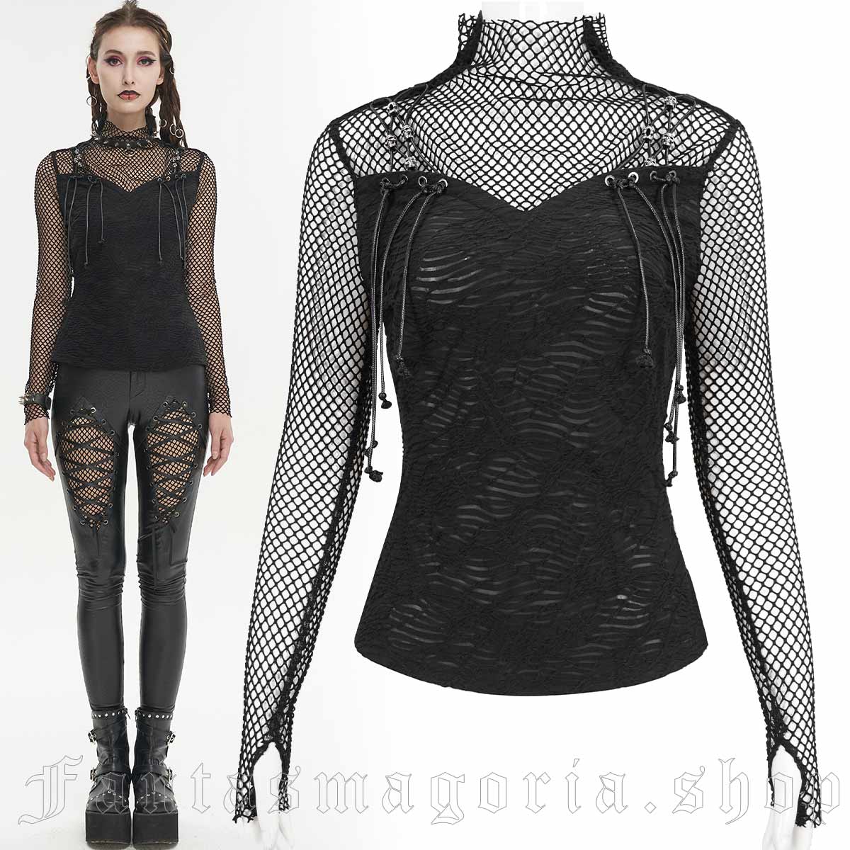 Devil Fashion Undine Shirt - Nyctophilia Gothic Shop Hamburg