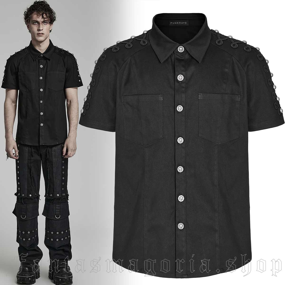 Punk Rave Black Parade Shirt - Nyctophilia Gothic Shop Hamburg