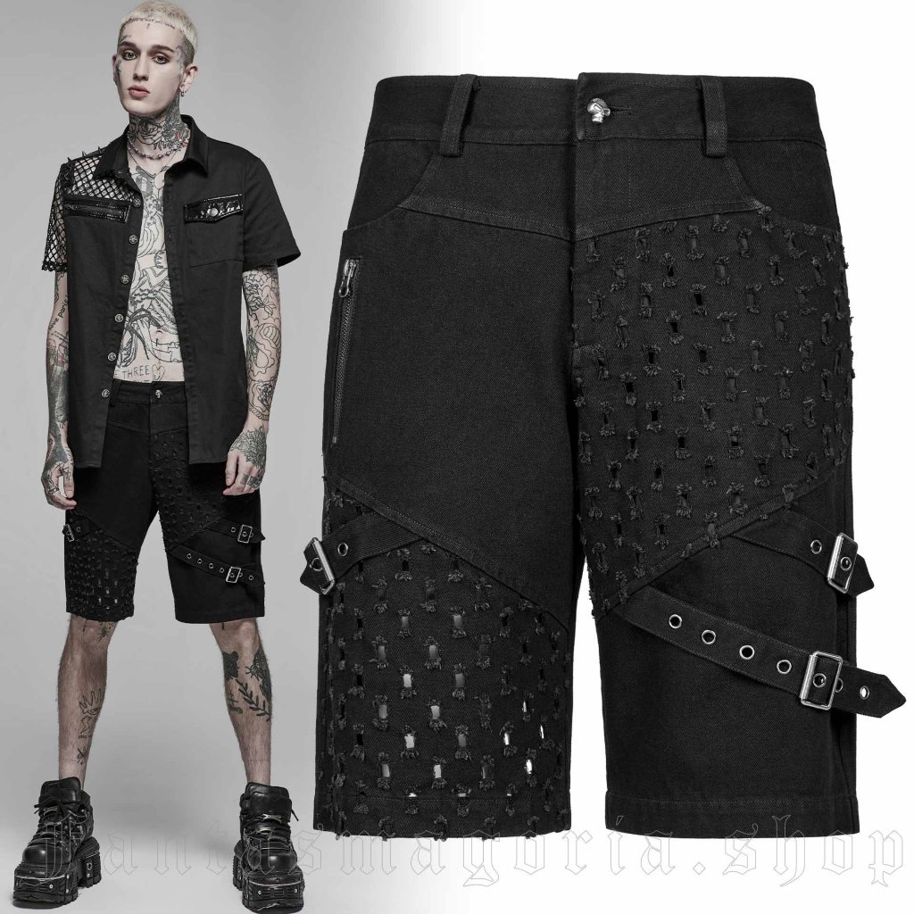 Punk Rave Deranged World Shorts - Nyctophilia Gothic Shop Hamburg