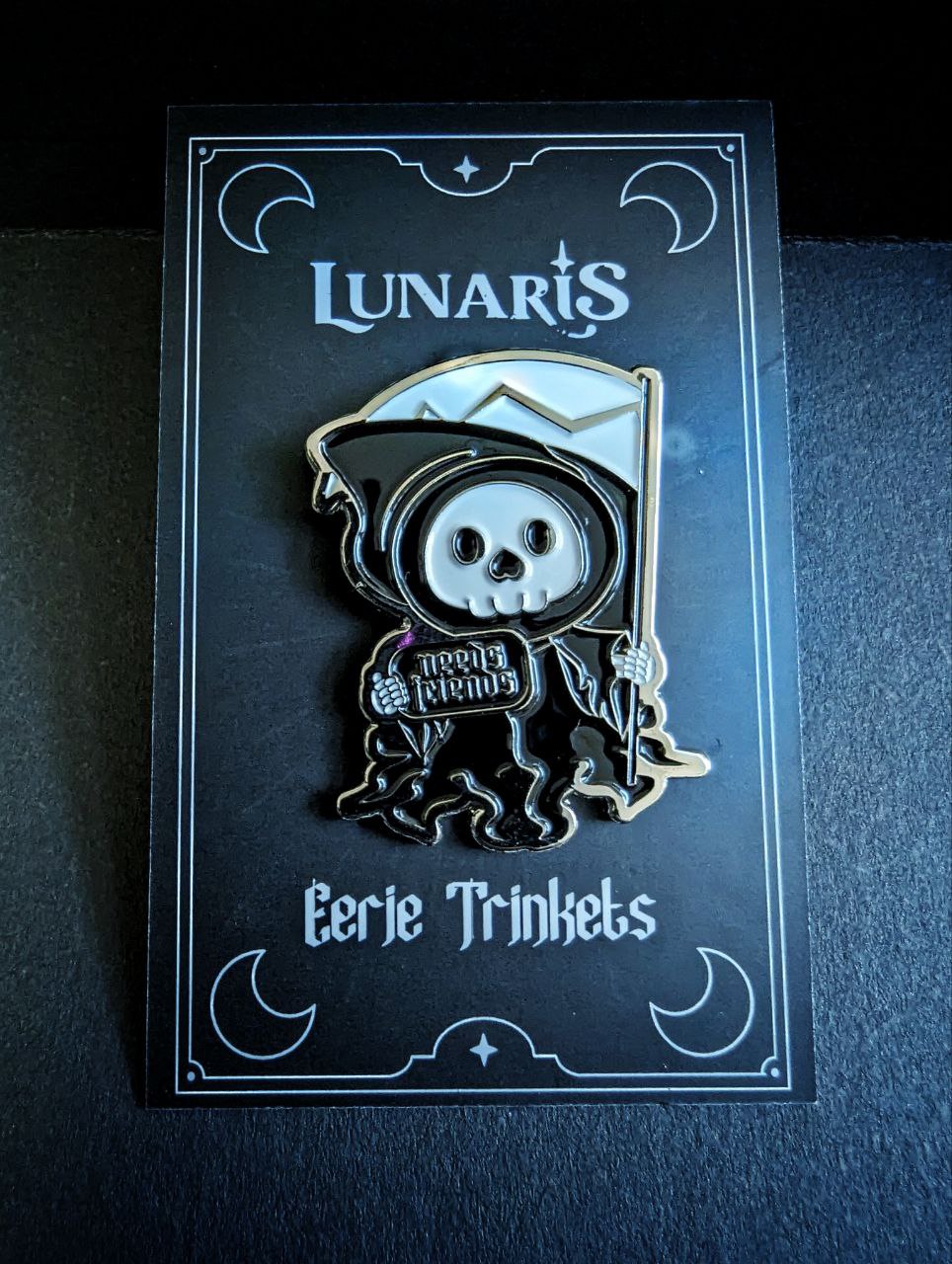 Lunaris Enamel Pin Death - Nyctophilia Gothic Shop Hamburg