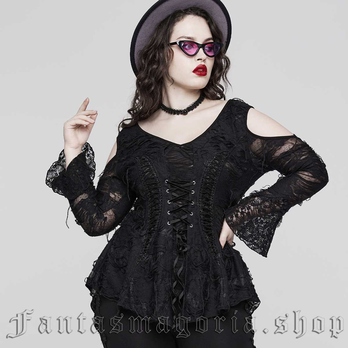 Punk Rave Doomsday Princess Shirt - Nyctophilia Gothic Shop Hamburg