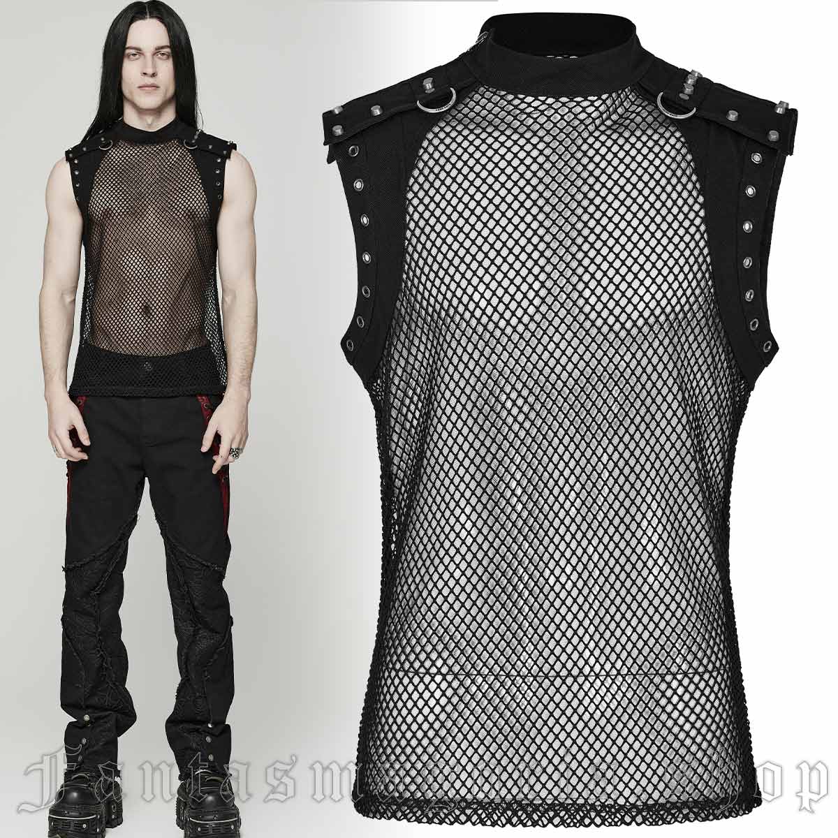 Punk Rave Firestarter Top - Nyctophilia Gothic Shop Hamburg