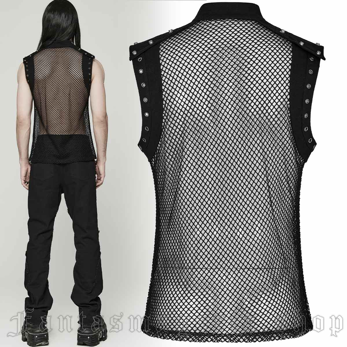 Punk Rave Firestarter Top - Nyctophilia Gothic Shop Hamburg