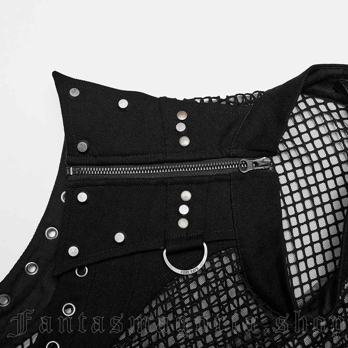 Punk Rave Firestarter Top - Nyctophilia Gothic Shop Hamburg