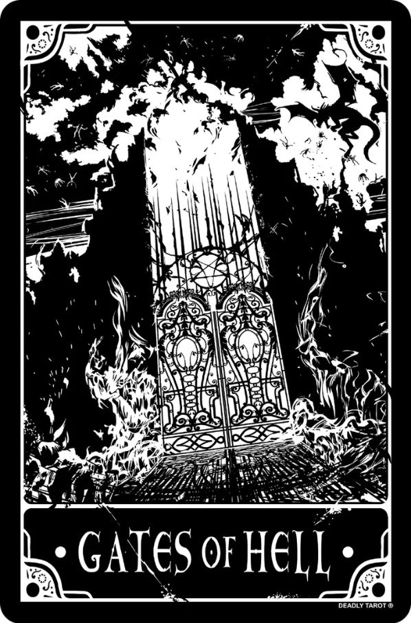 The Gates Of Hell Tin Sign - Nyctophilia Gothic Shop Hamburg