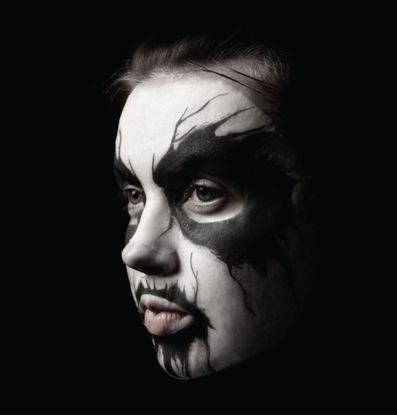 Kaamos Sheet Mask Corpse Paint Rice Bran - Nyctophilia Gothic Shop Hamburg