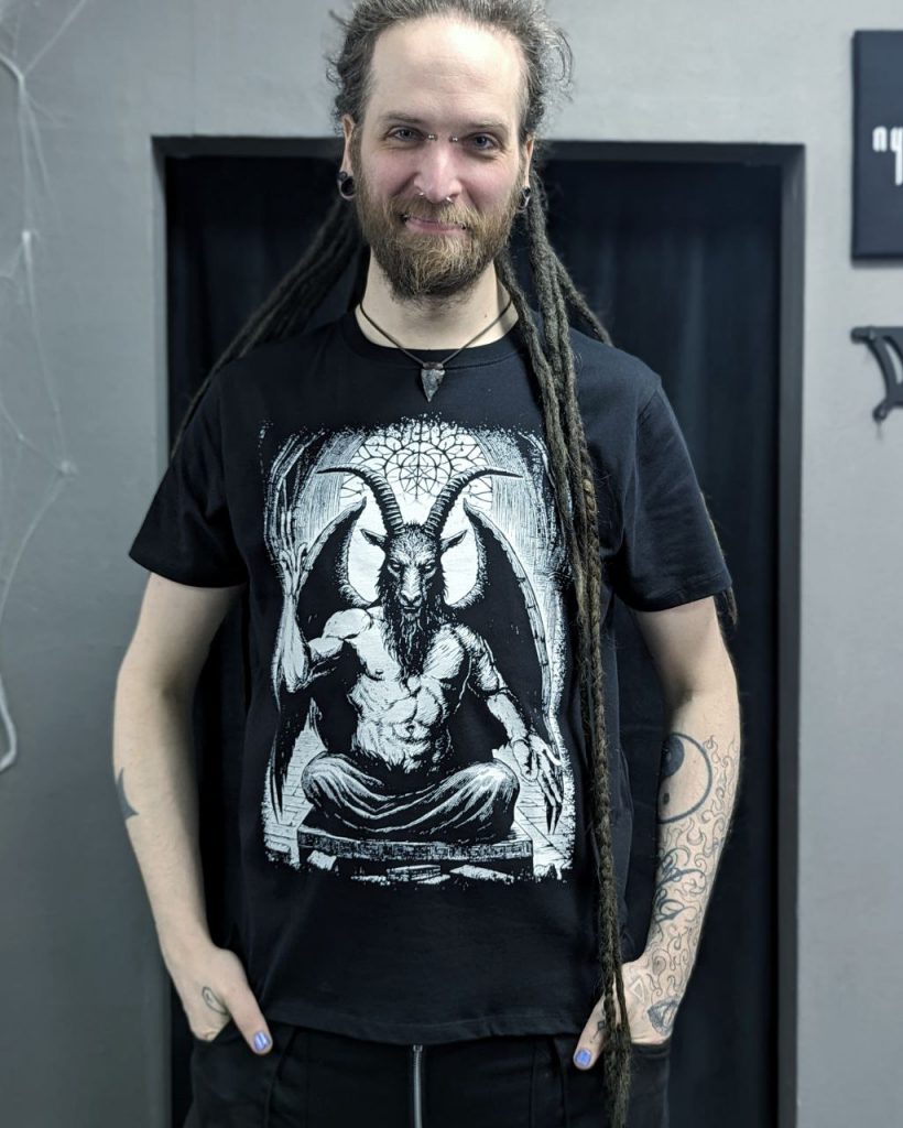 Easure Solve Et Coagula Baphomet T-Shirt - Nyctophilia Gothic Shop Hamburg