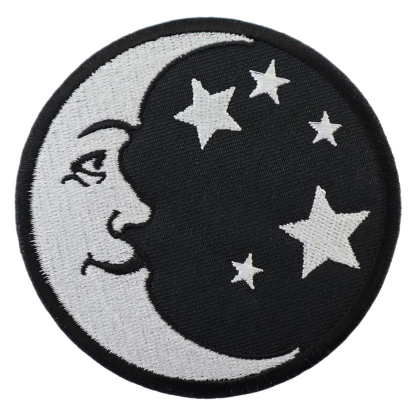Moon and Stars Patch - Nyctophilia Gothic Shop Hamburg