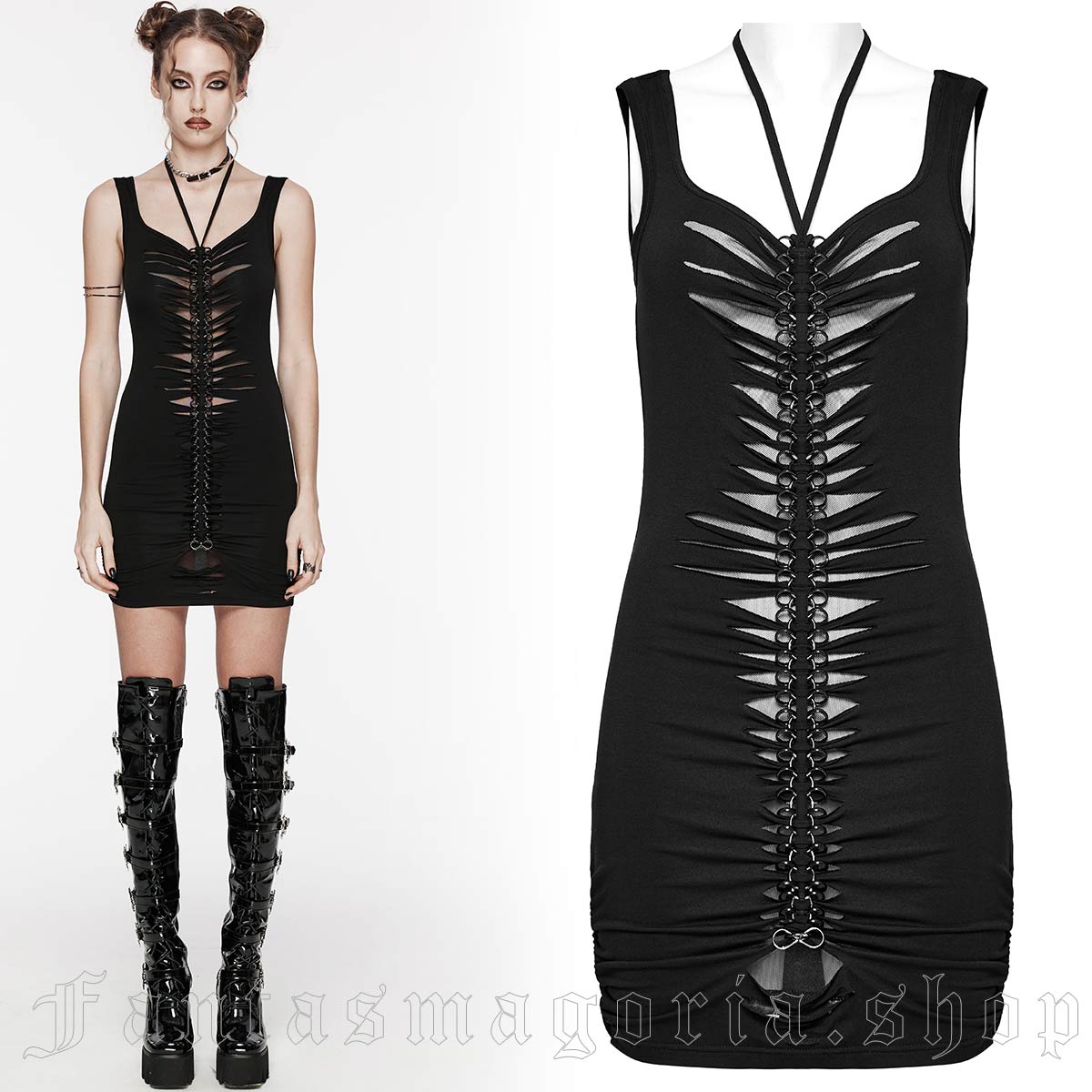 Punk Rave Zodiac Dress - Nyctophilia Gothic Shop Hamburg