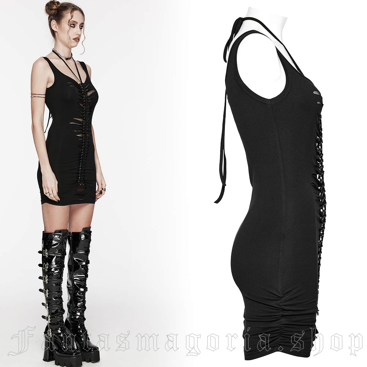 Punk Rave Zodiac Dress - Nyctophilia Gothic Shop Hamburg