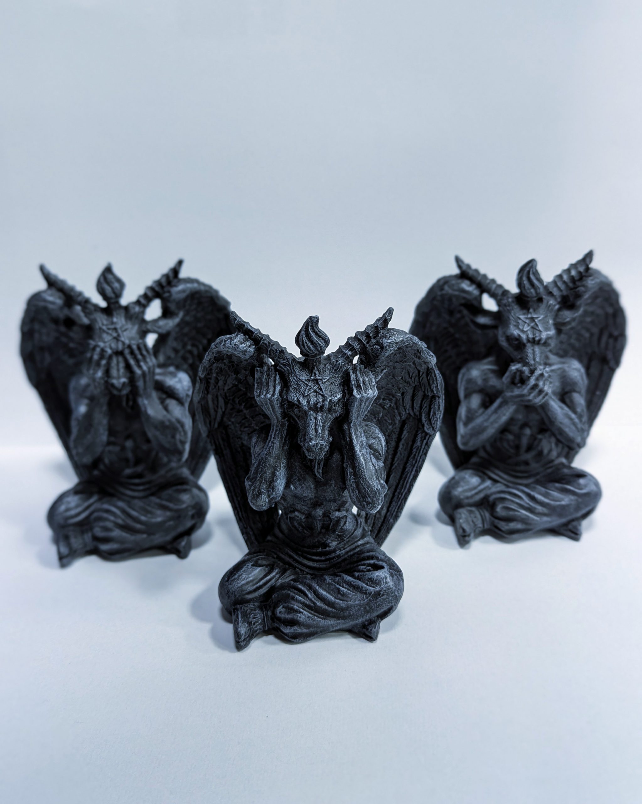 Baphomet Figuren See No Evil, Hear No Evil, Speak No Evil (3er Set ...