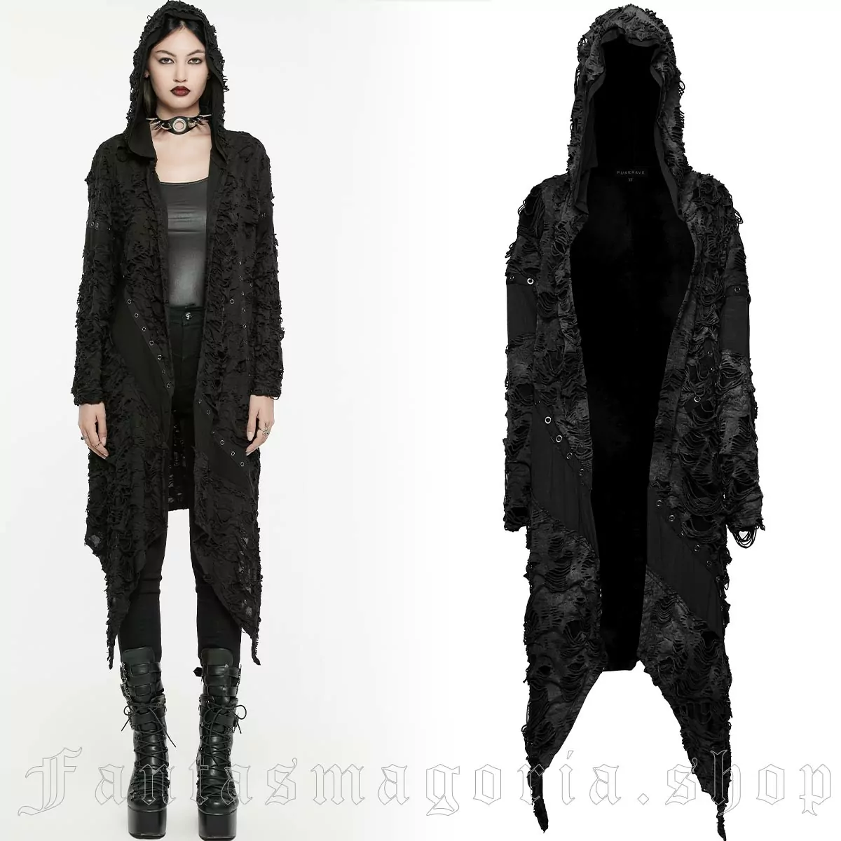 Punk Rave Shamanism Cardigan - Nyctophilia Gothic Shop Hamburg